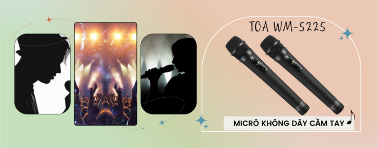 TOA WM-5225 – Microphone không dây | Chính hãng, giá tốt