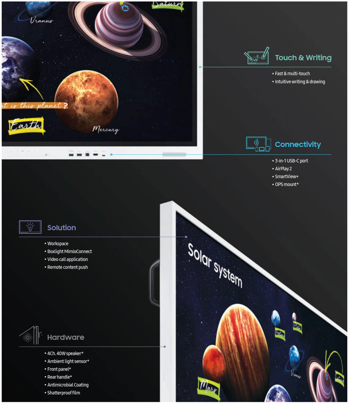 Samsung Flip Pro 65 inch - Màn hình tương tác