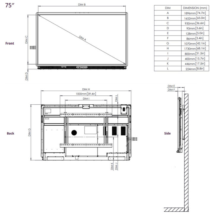 Promethean ActivPanel 9 Premium 75 inch - Màn hình tương tác