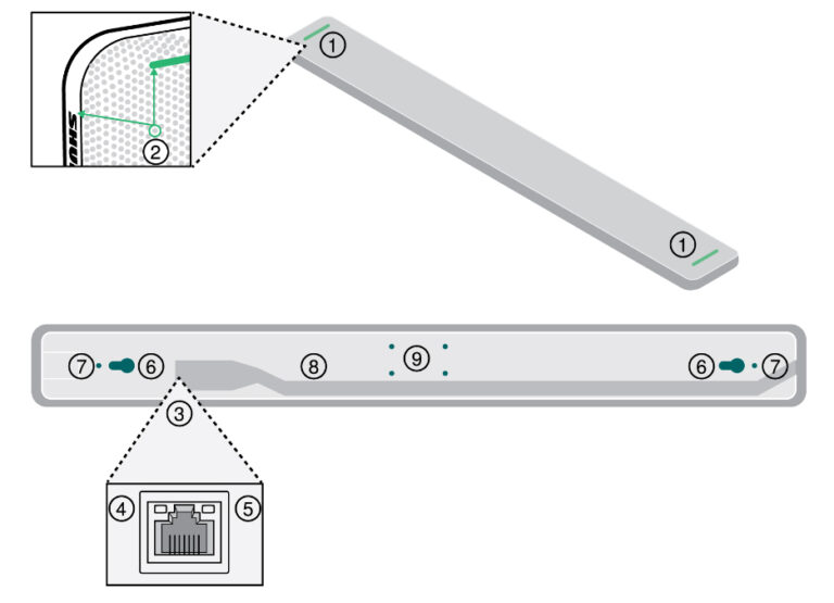 Shure MXA710W-4FT | Micro Array treo tường 4 foot màu trắng