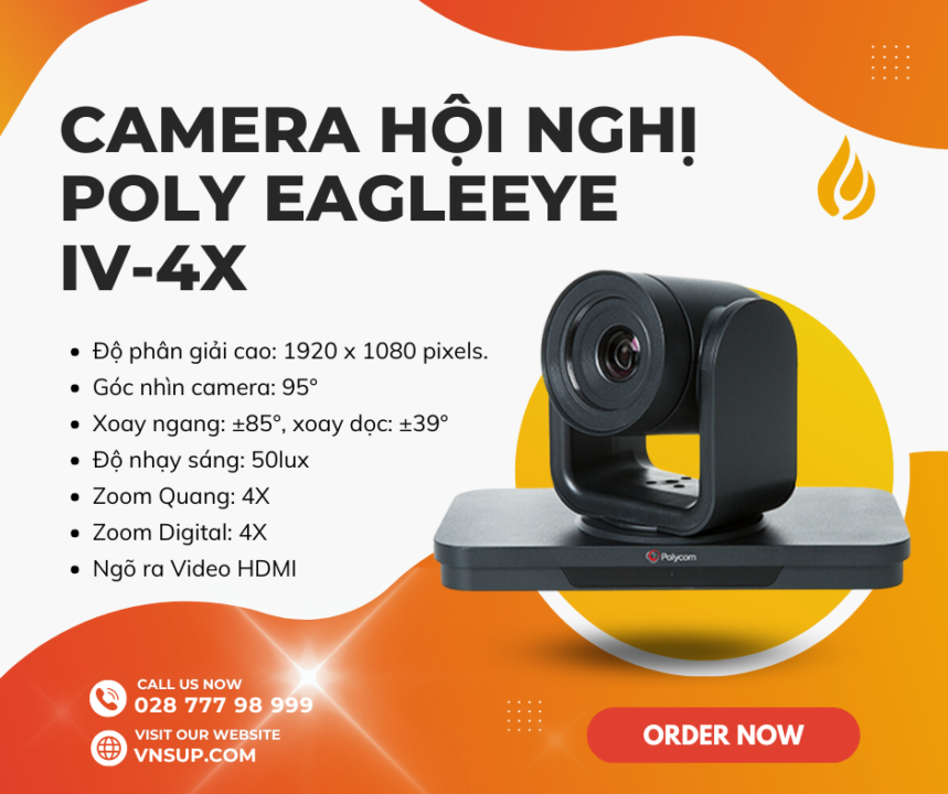 Poly EagleEye IV-4x - Camera hội nghị | Chính hãng, giá tốt