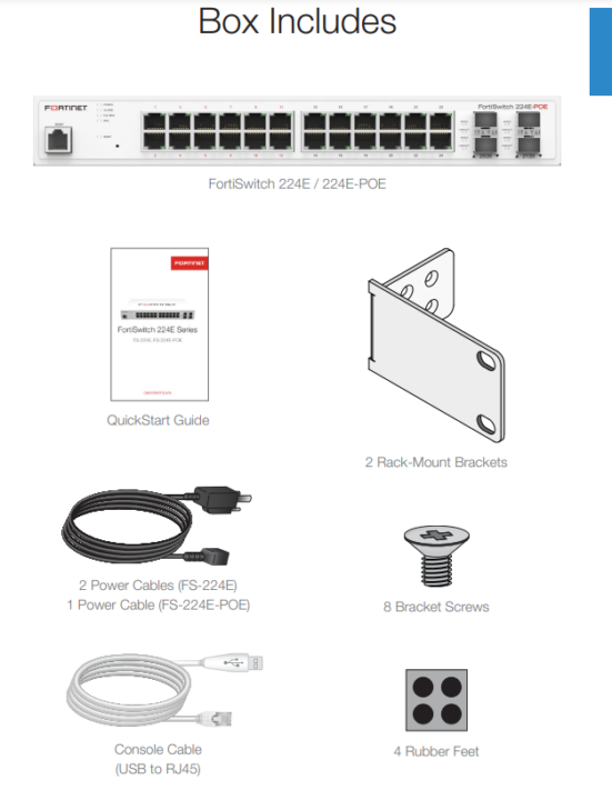 Fortinet FortiSwitch 224E-POE (FS-224E-POE) - Thiết bị chuyển mạch ...